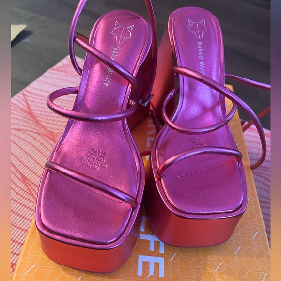 Naked Wolfe | Shoes | Brand New Naked Wolfe Angel Heels Pink 7us | Poshmark